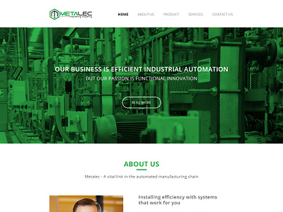 Metalec Homepage by Oka Kuswandi on Dribbble