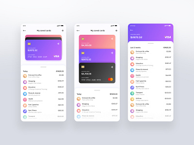 My Credit / Debit Cards by Dorin Andrei ♒ on Dribbble