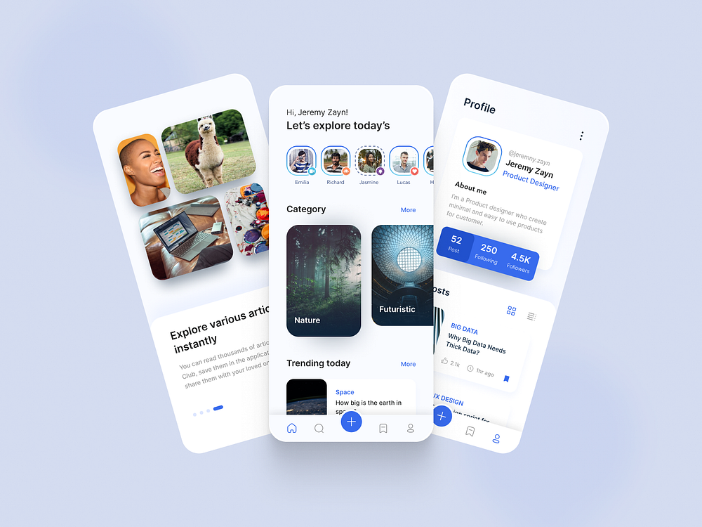 Blog App designs, themes, templates and downloadable graphic elements ...
