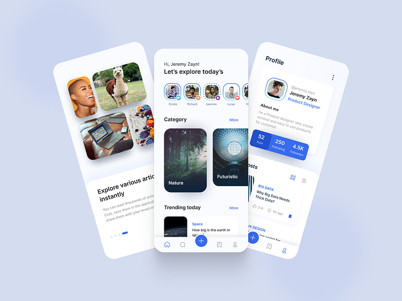 Blog App designs, themes, templates and downloadable graphic elements ...