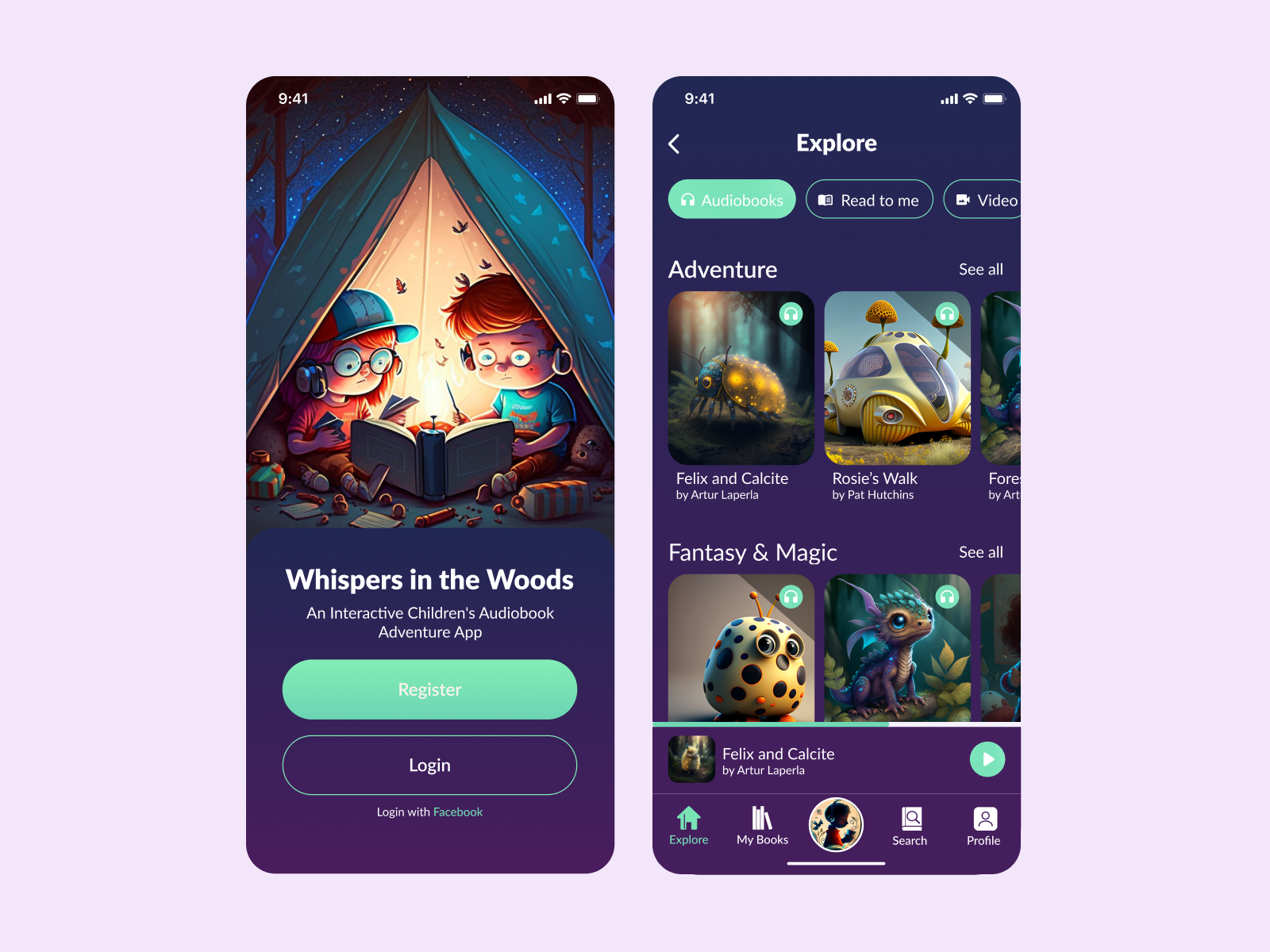 Reading mobile app for kids. by Alina Karpenchuk on Dribbble