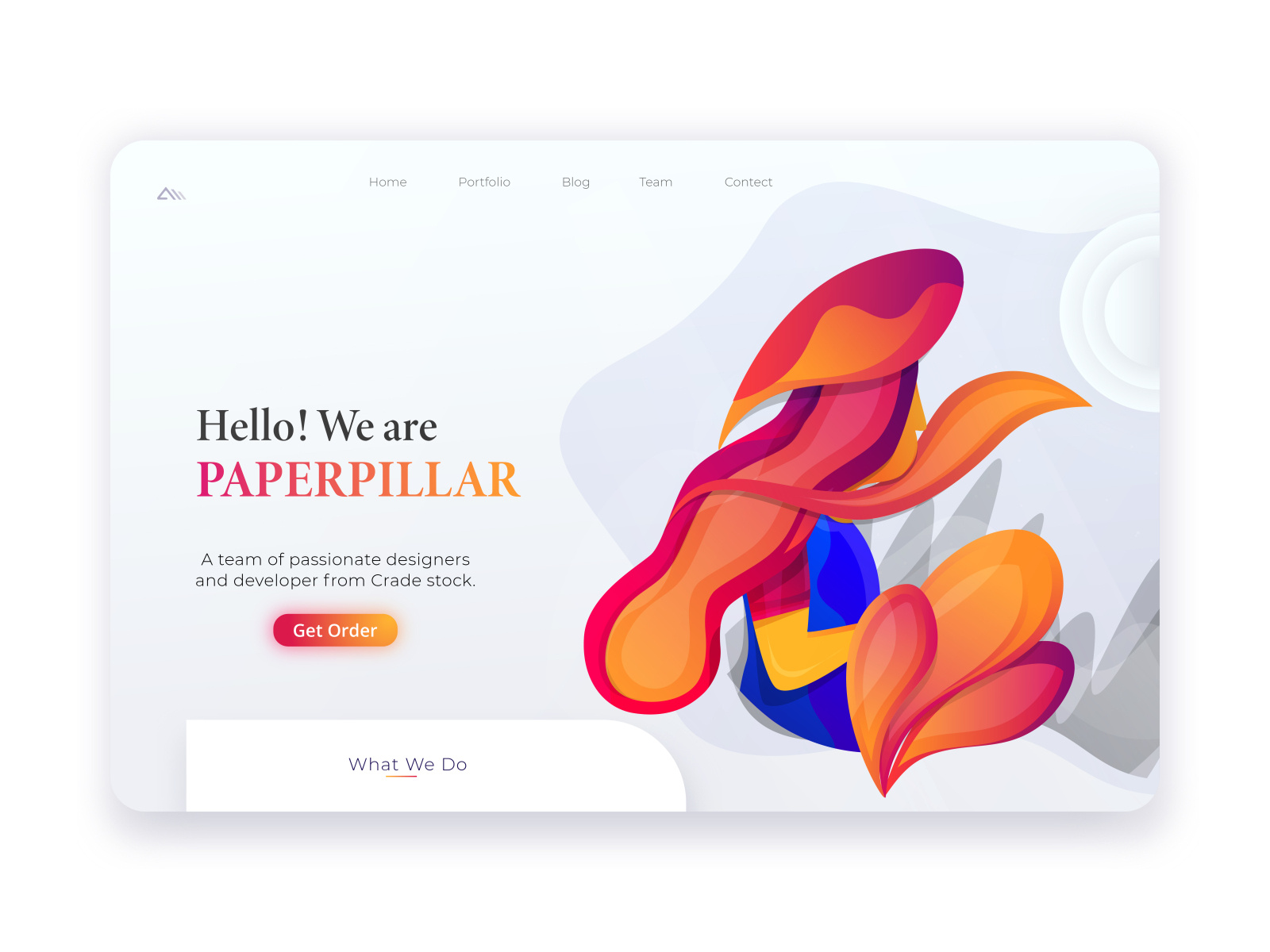 Paperpillar Landing Page design by Sadek Hossen on Dribbble