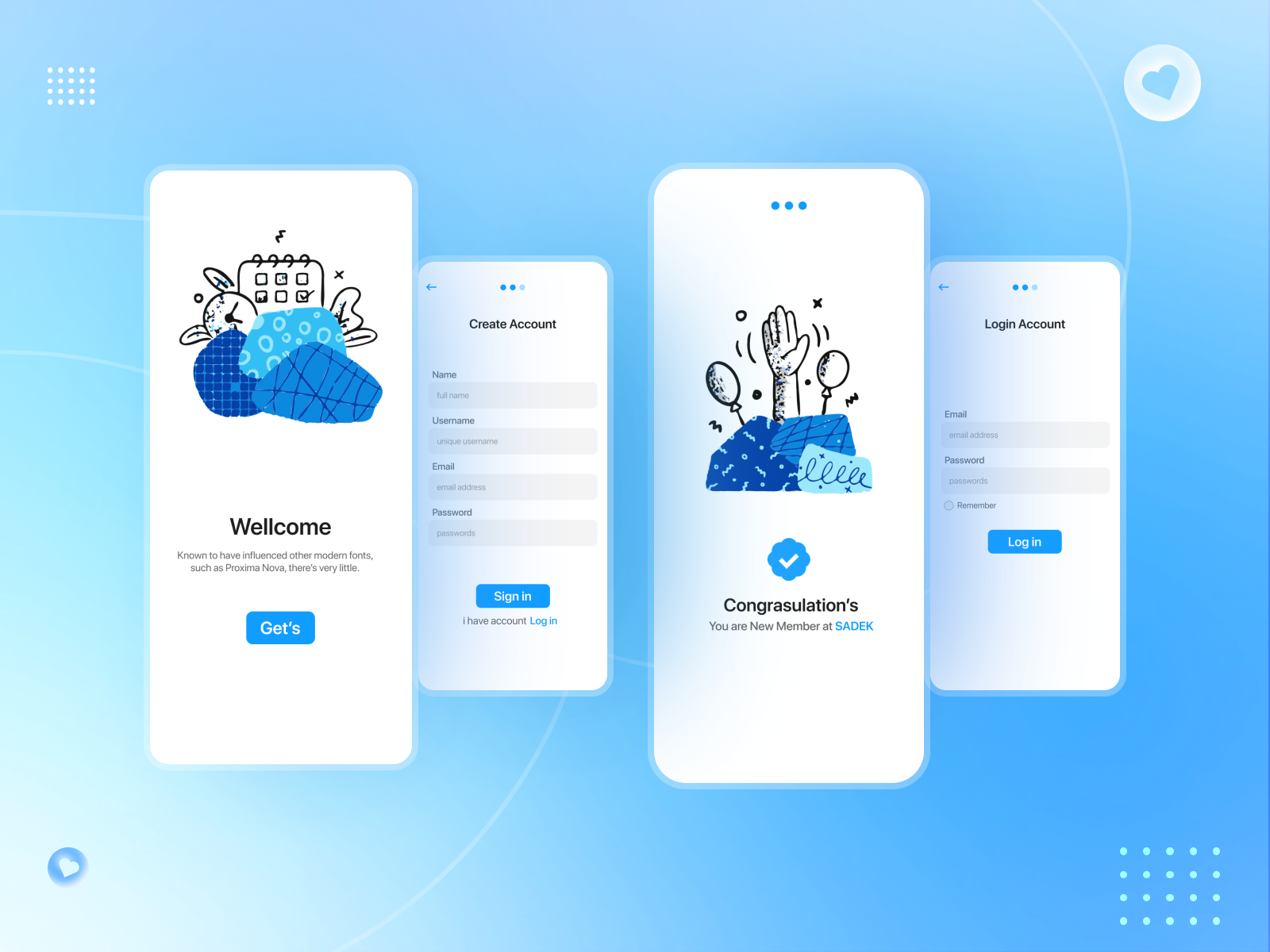Sign Up Page Design - DailyUi 01 by Sadek Hossen on Dribbble
