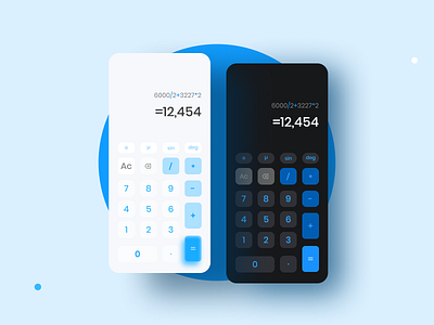 Calculator App Design - #DailyUi by Sadek Hossen on Dribbble