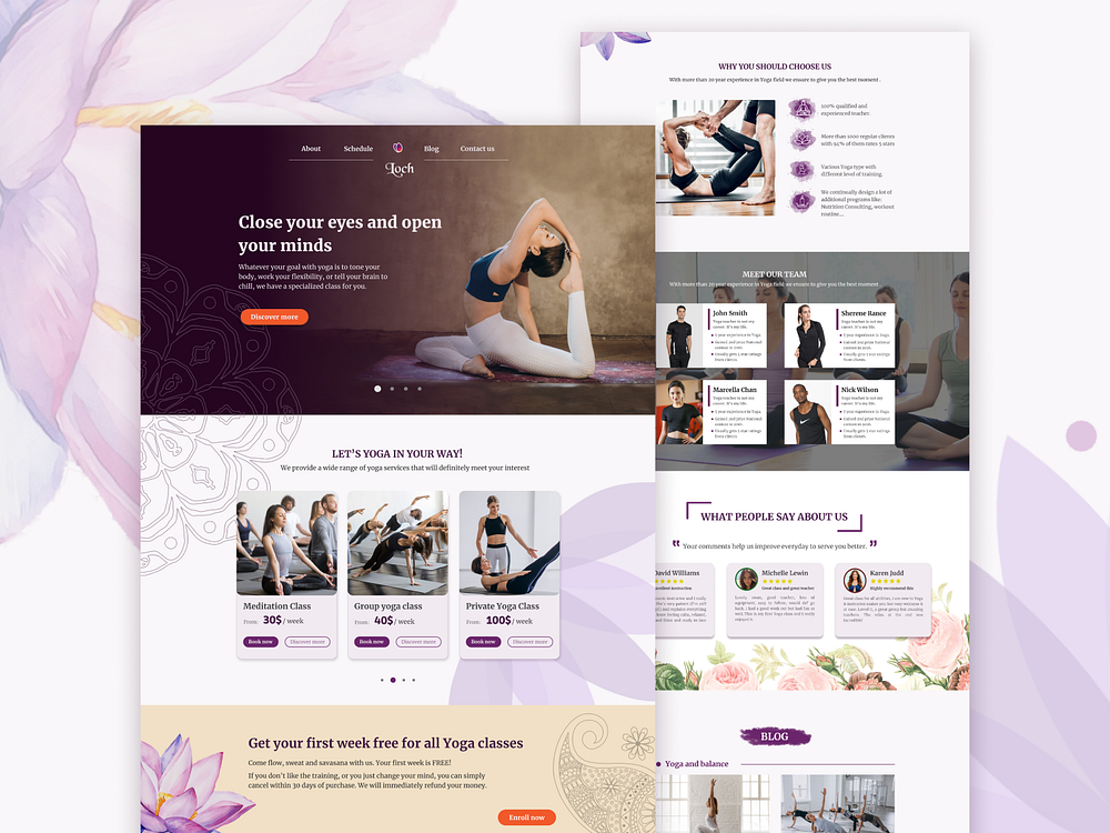 Yoga Website designs, themes, templates and downloadable graphic ...