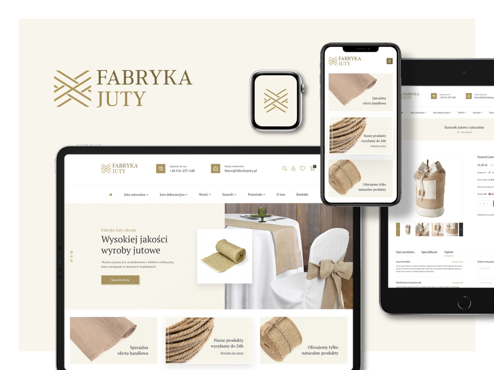 Jute Product Store – Photoshop Template by artbart – Graphic Templates ...