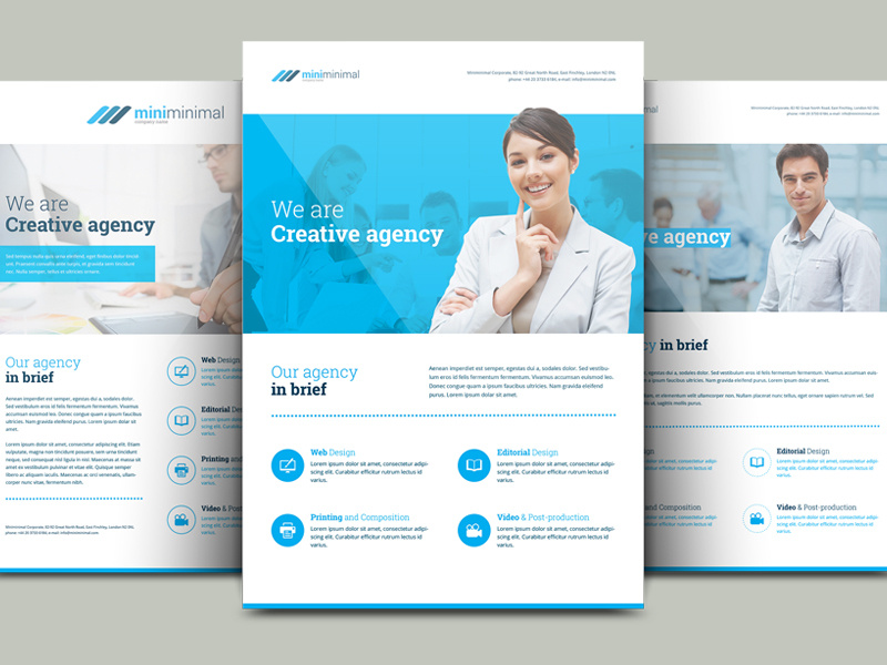 Miniminimal Corporate Flyer by artbart – Graphic Templates for Small ...