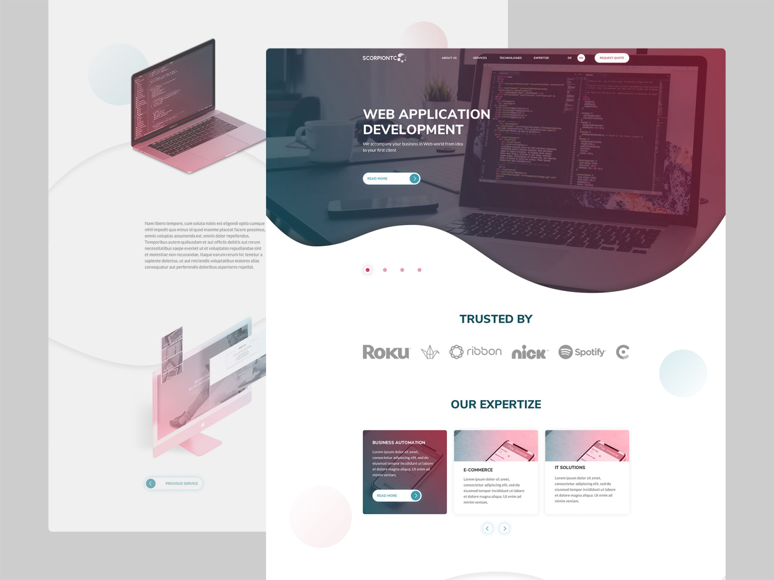Website for IT company by N!ka on Dribbble