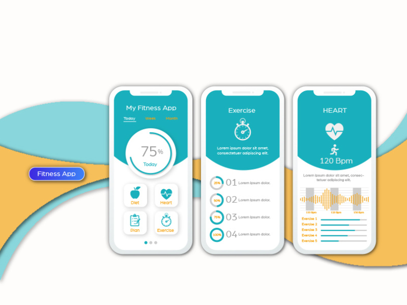 Fitness Application by meral kıvılcım on Dribbble