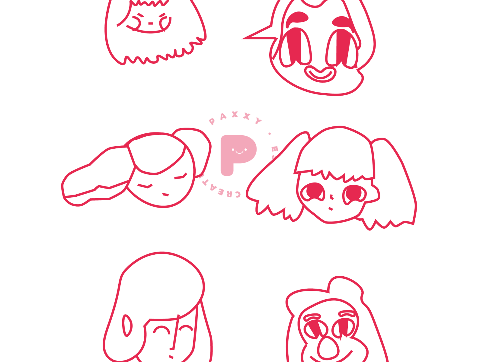 People characters by PAXXY on Dribbble