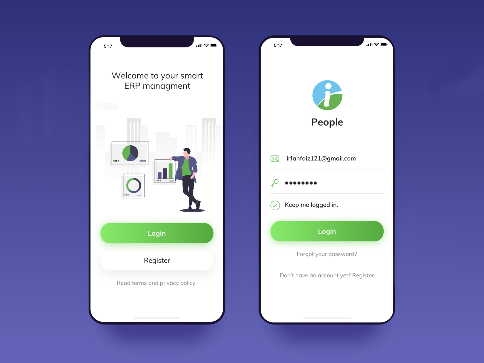 Login Screen by irfanfaiz on Dribbble
