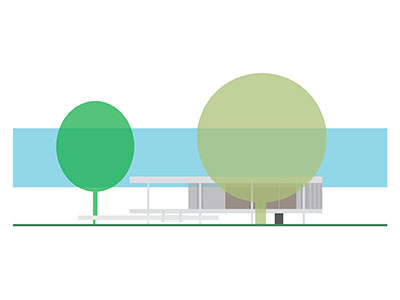 Farnsworth House by Andrei Boghita on Dribbble