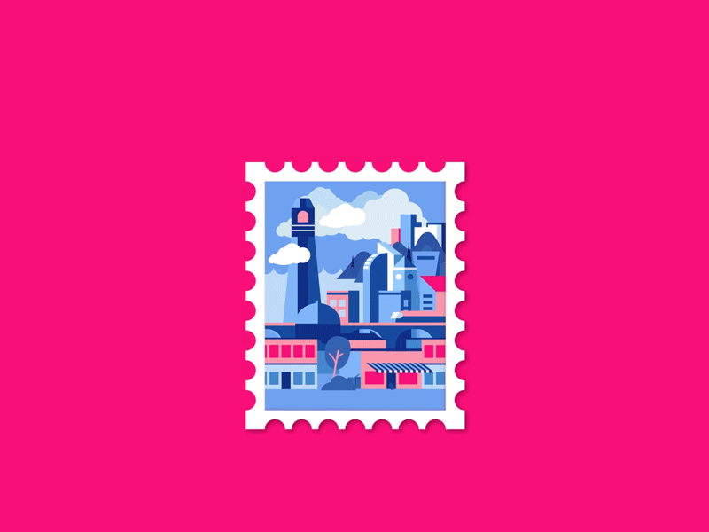 Postages stamp by edgars lielzeltiņš on Dribbble