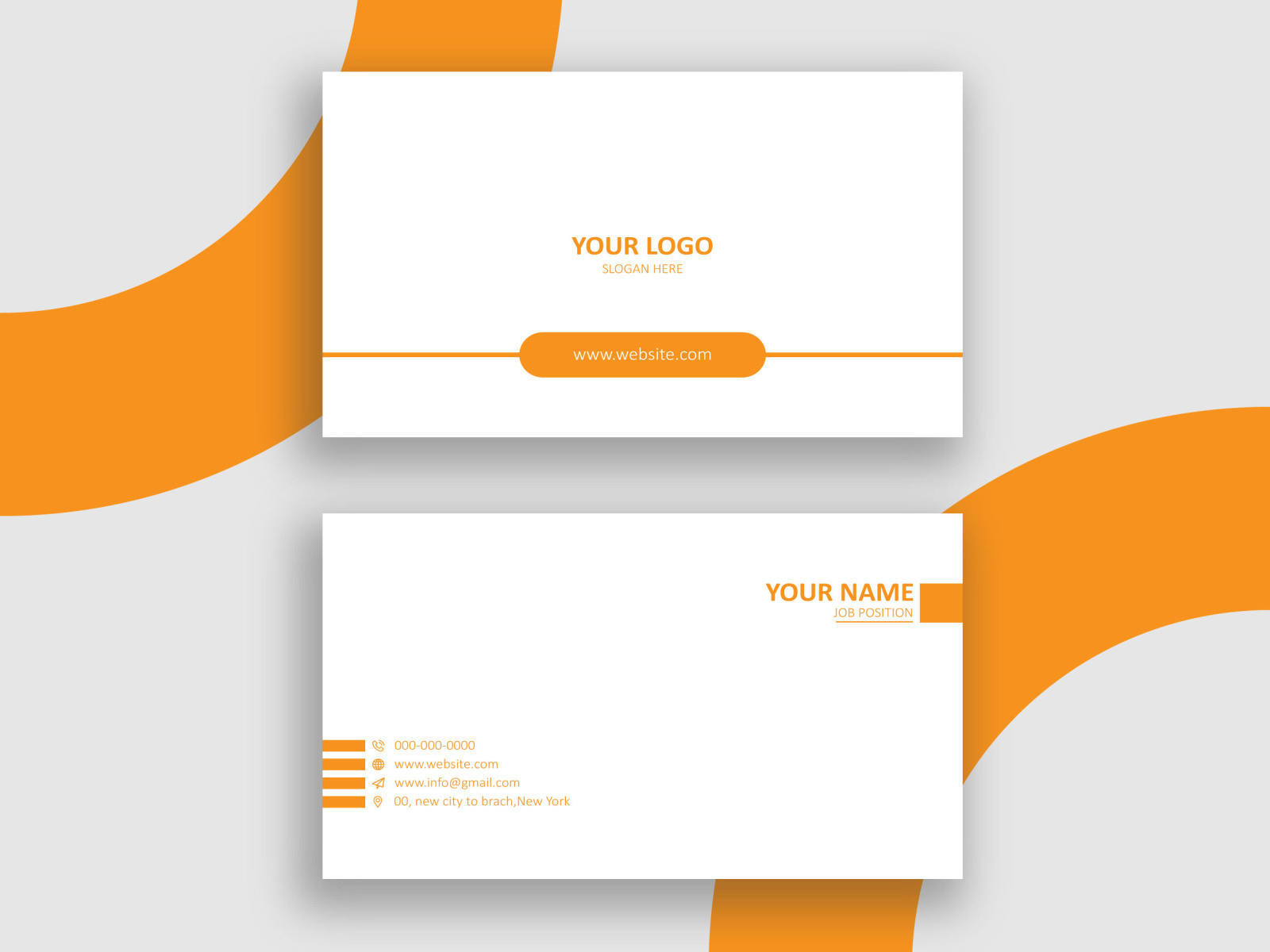Simple business card design template by Rony Ahmed on Dribbble