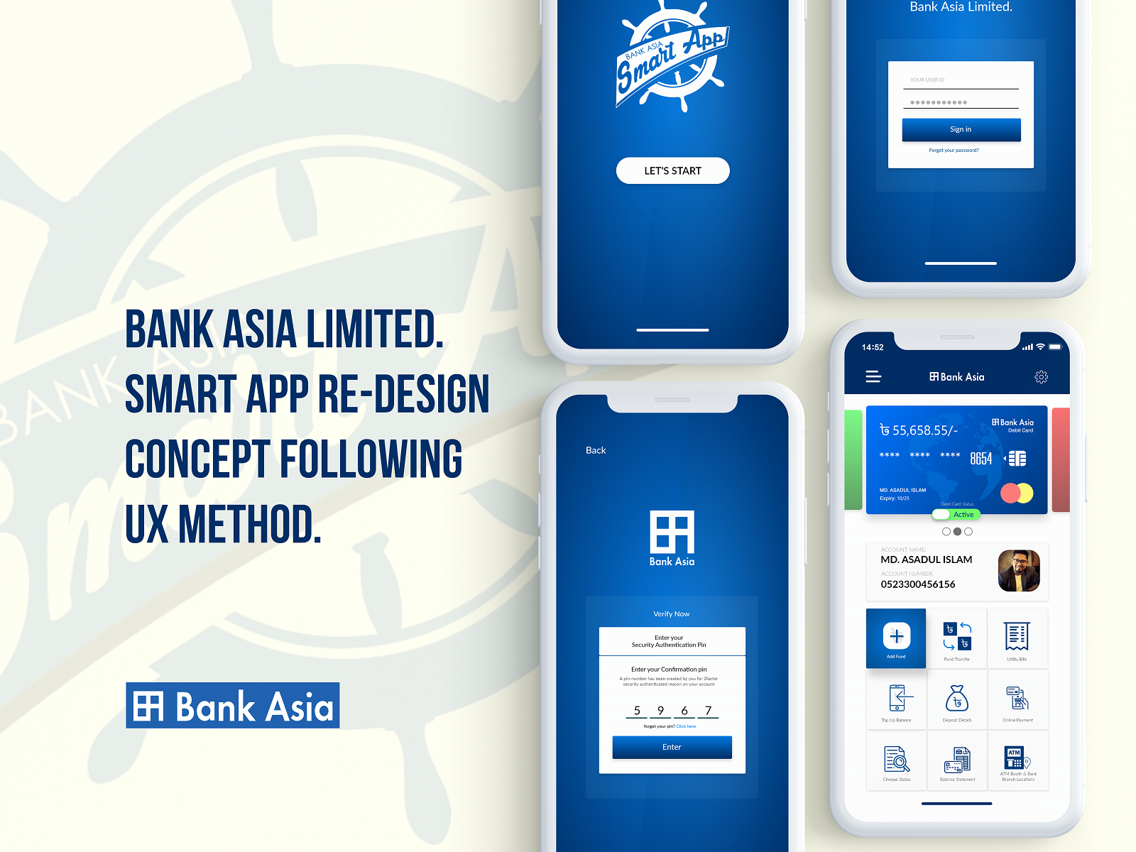 Bank Asia Redesign Concept by XENTECH on Dribbble