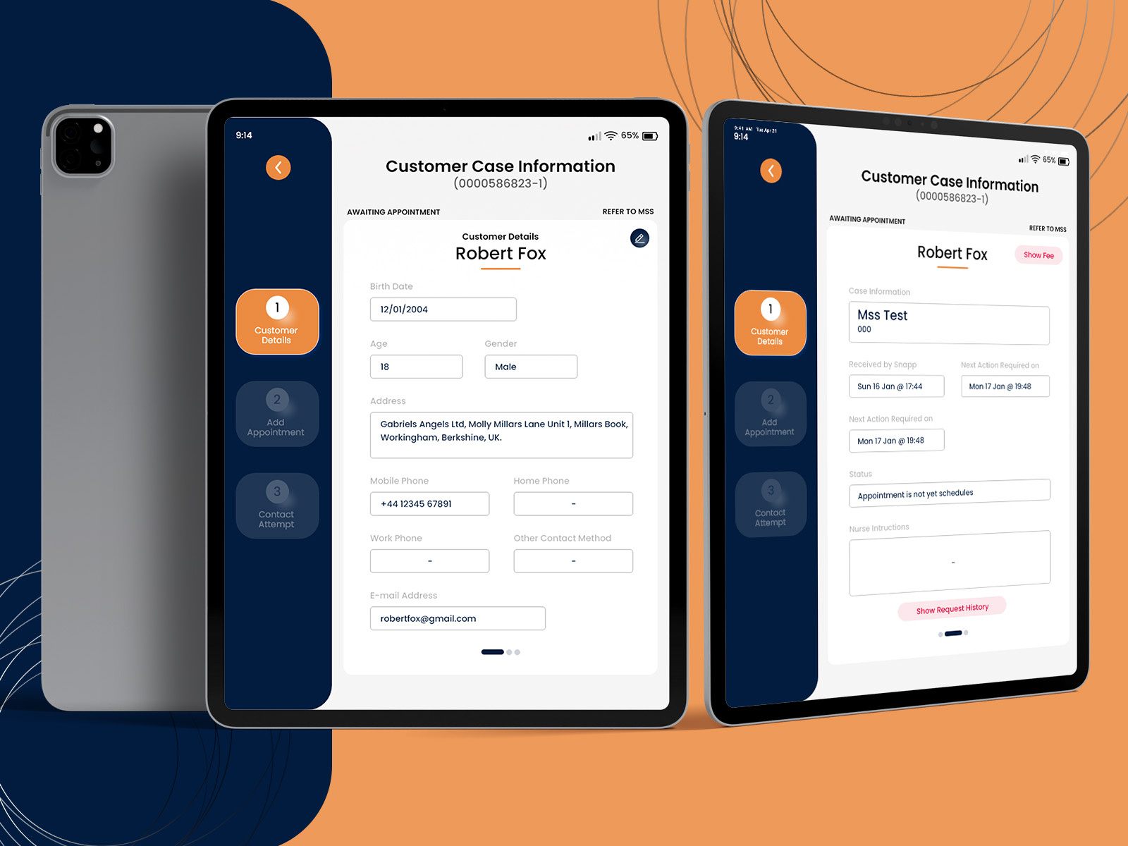 Medical ~ Customer Case Information Form by Evenmore Infotech on Dribbble