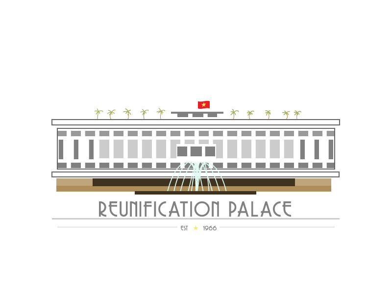 Reunification Palace by Amanda Kievet on Dribbble