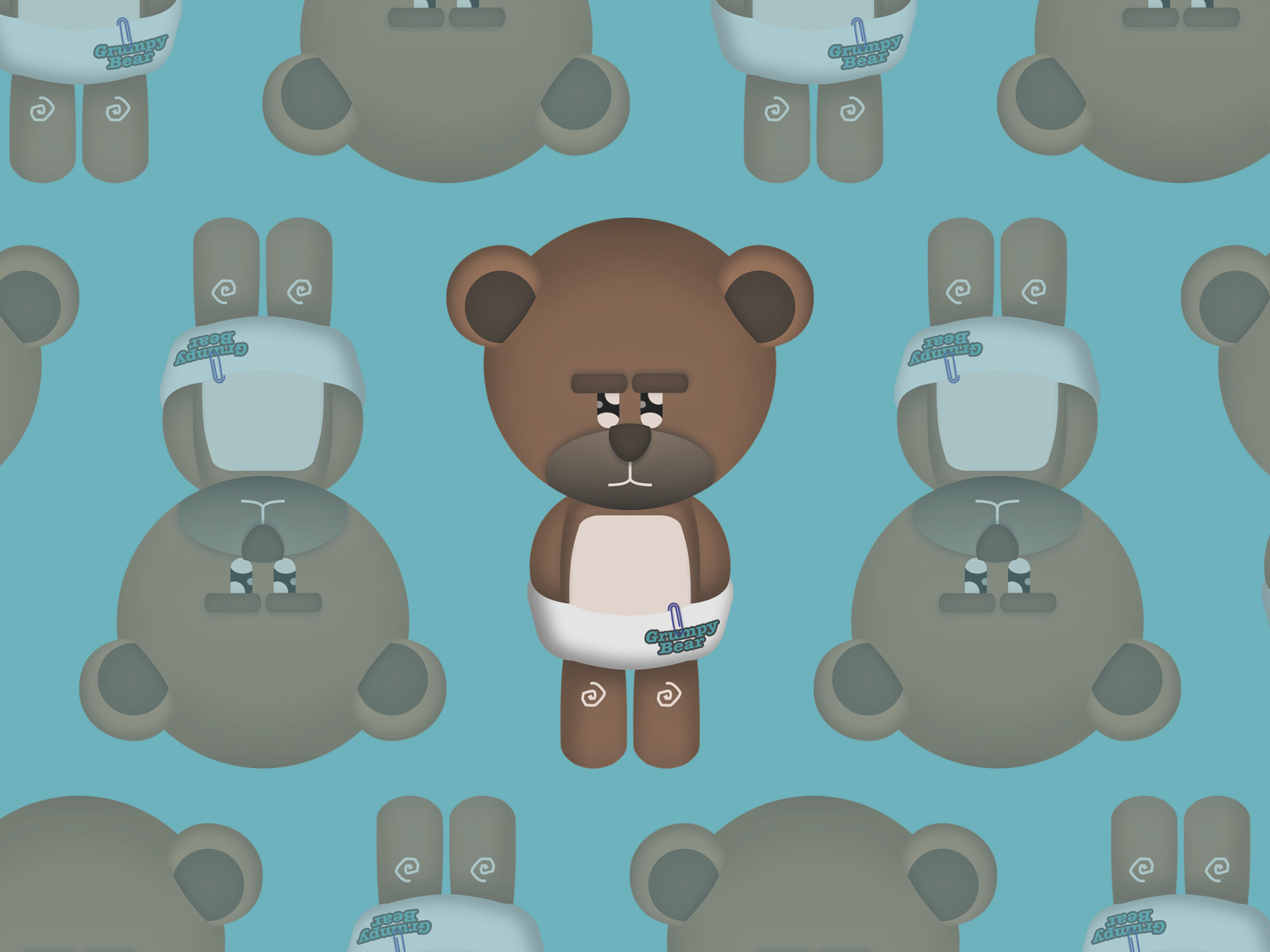 Grumpy Bear by Jan Arlo Lorenzo on Dribbble