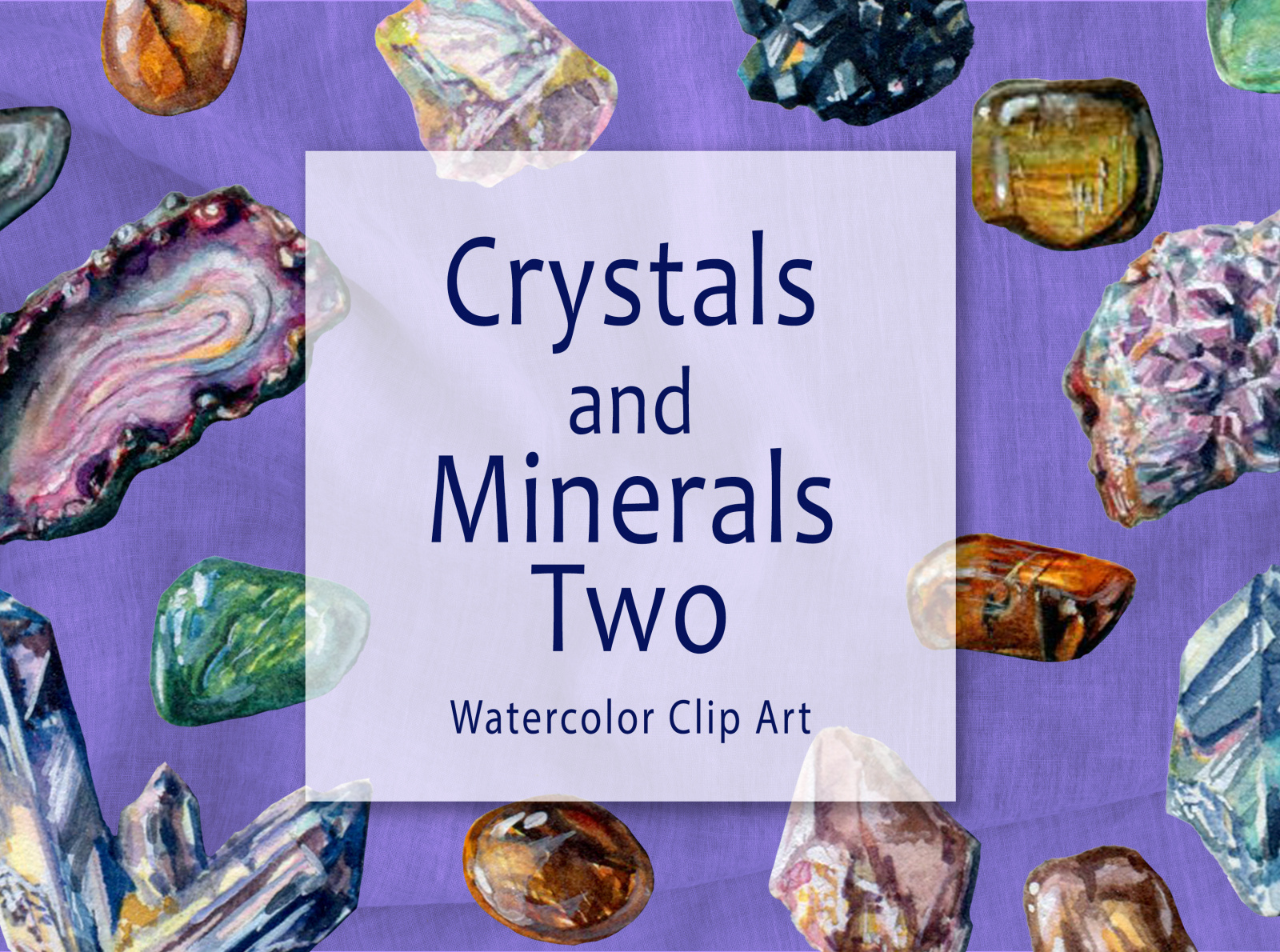 Crystals and Minerals Clip art TWO by Martha Iserman on Dribbble