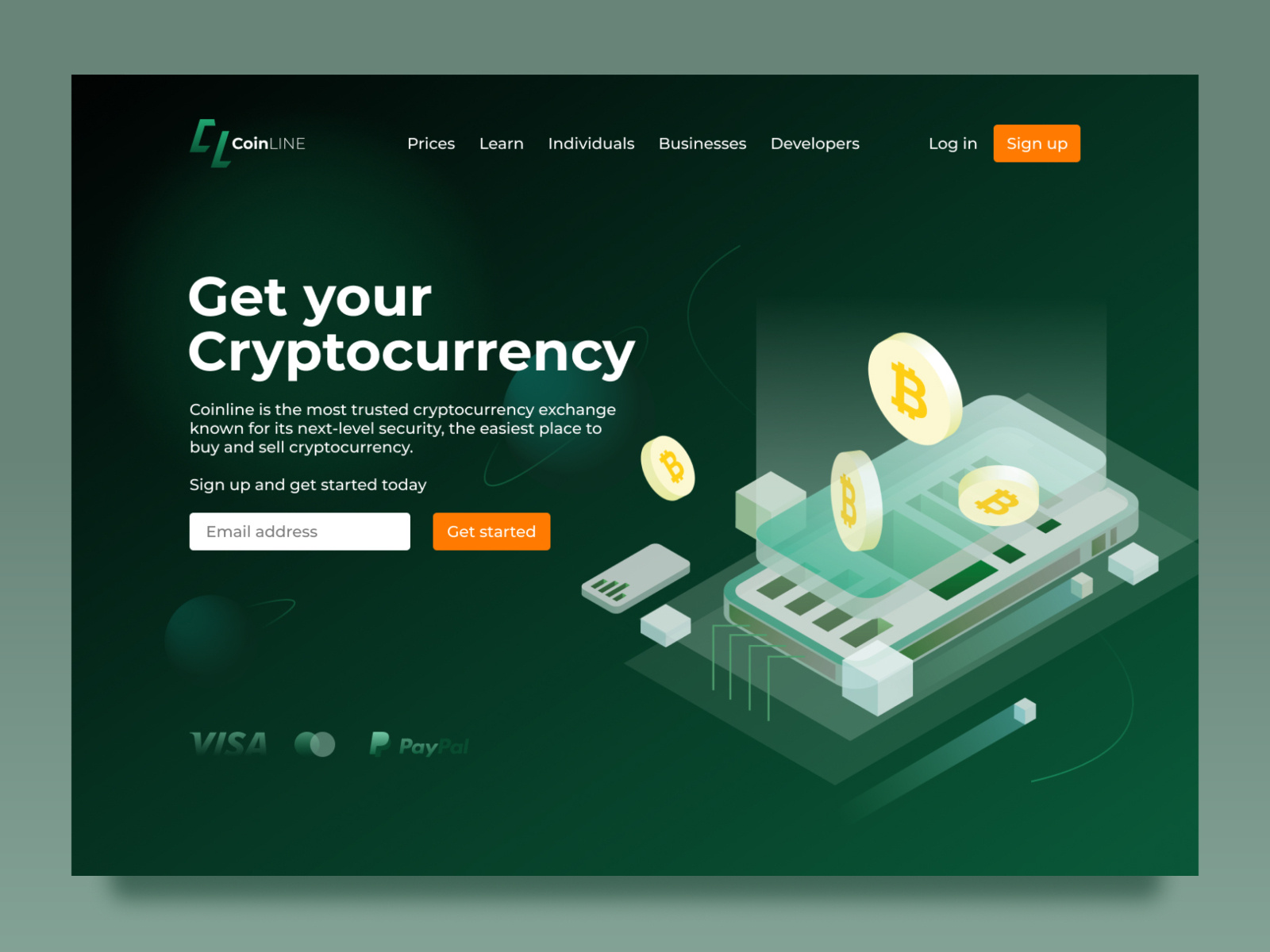 Cryptocurrency Website by Ramagiantara on Dribbble
