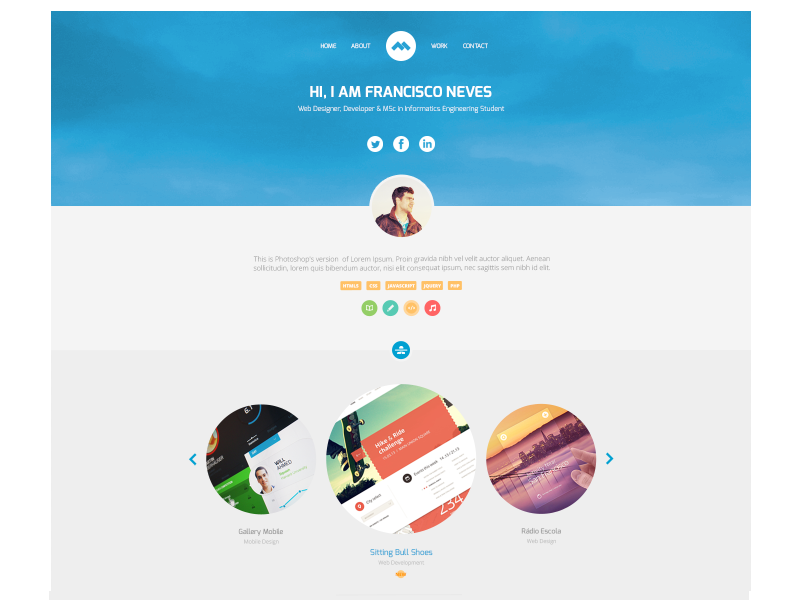 My Personal Website by Francisco Neves on Dribbble