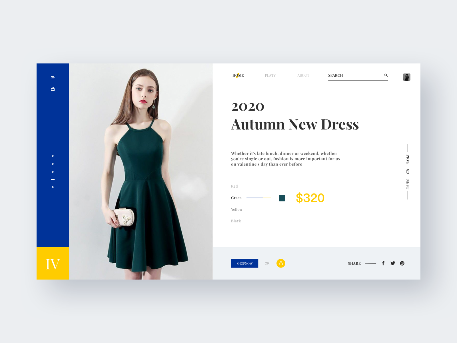 Web design---04-Dress by Chengshengkun on Dribbble