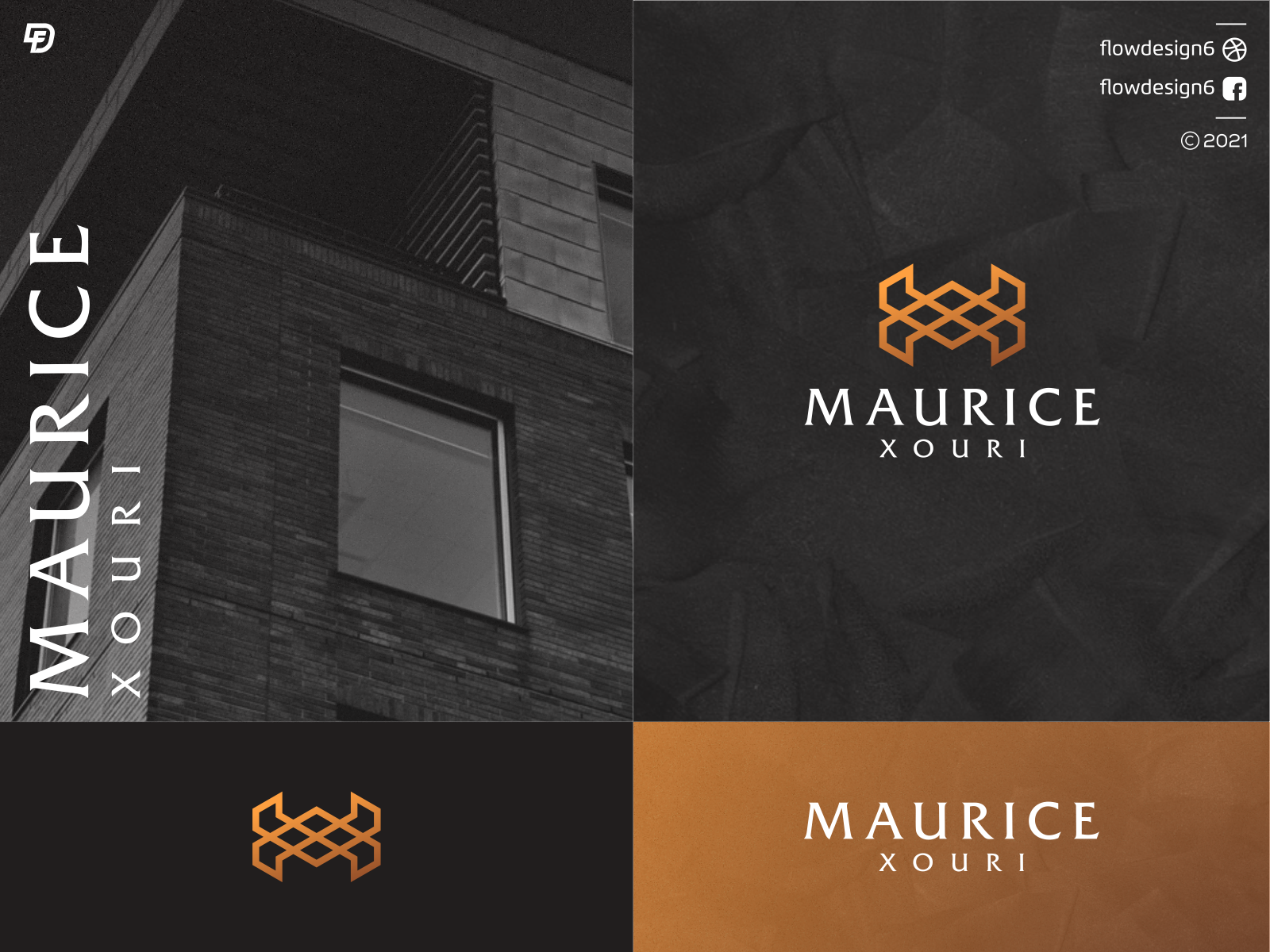 Maurice Xouri Logo by flowdesign6 on Dribbble