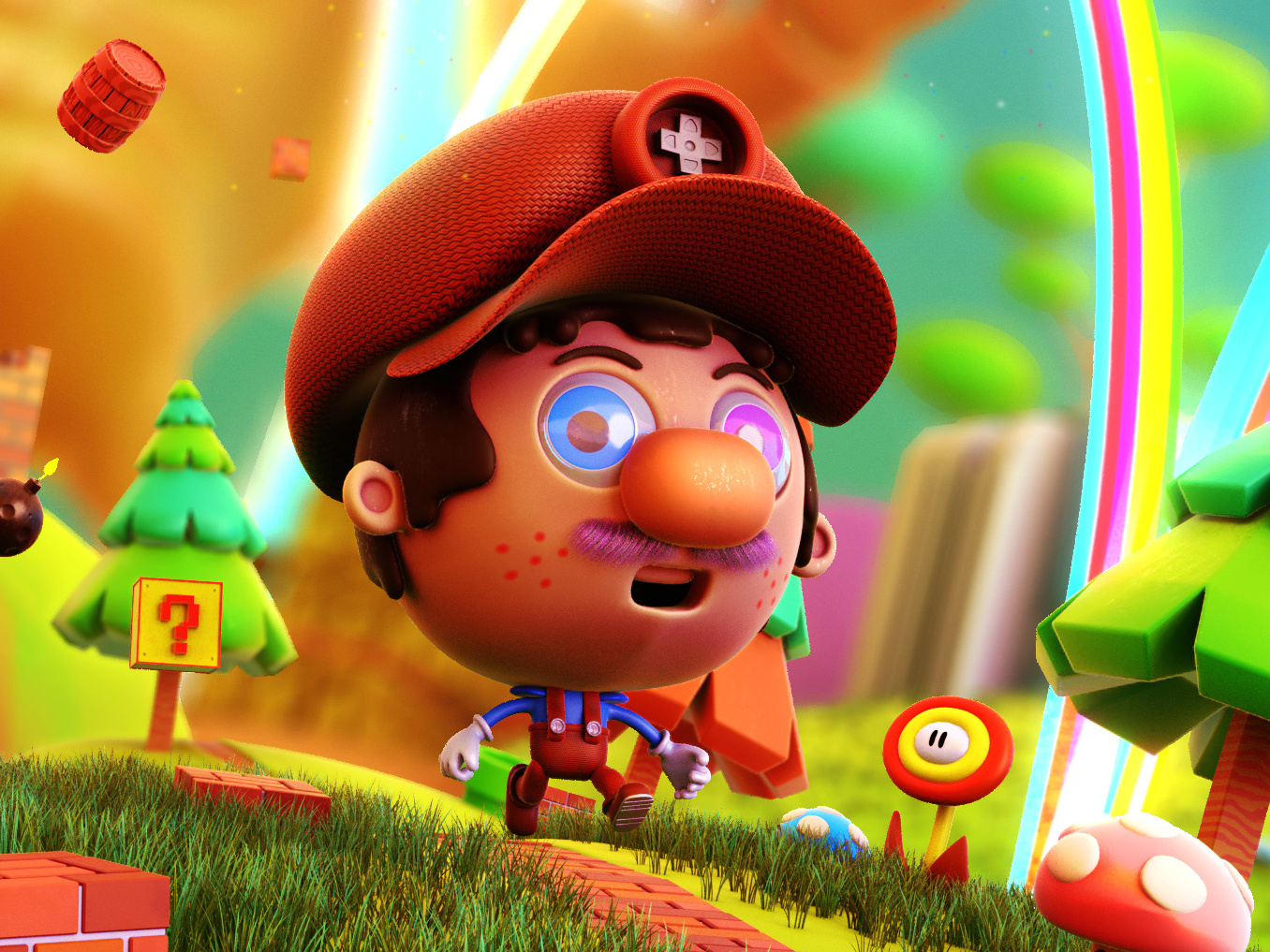 Mutant Mario Blur 3 by pokedstudio on Dribbble