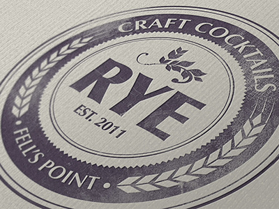 Rye Bar Logo by Patrick Williams | Dribbble