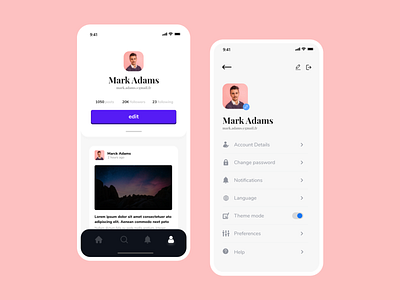 Profile UI Design by Ilya Studio on Dribbble