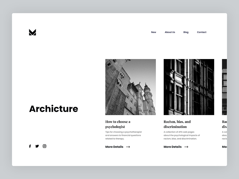 Minimalist Architecture - concept by Oussama ELBAZ on Dribbble