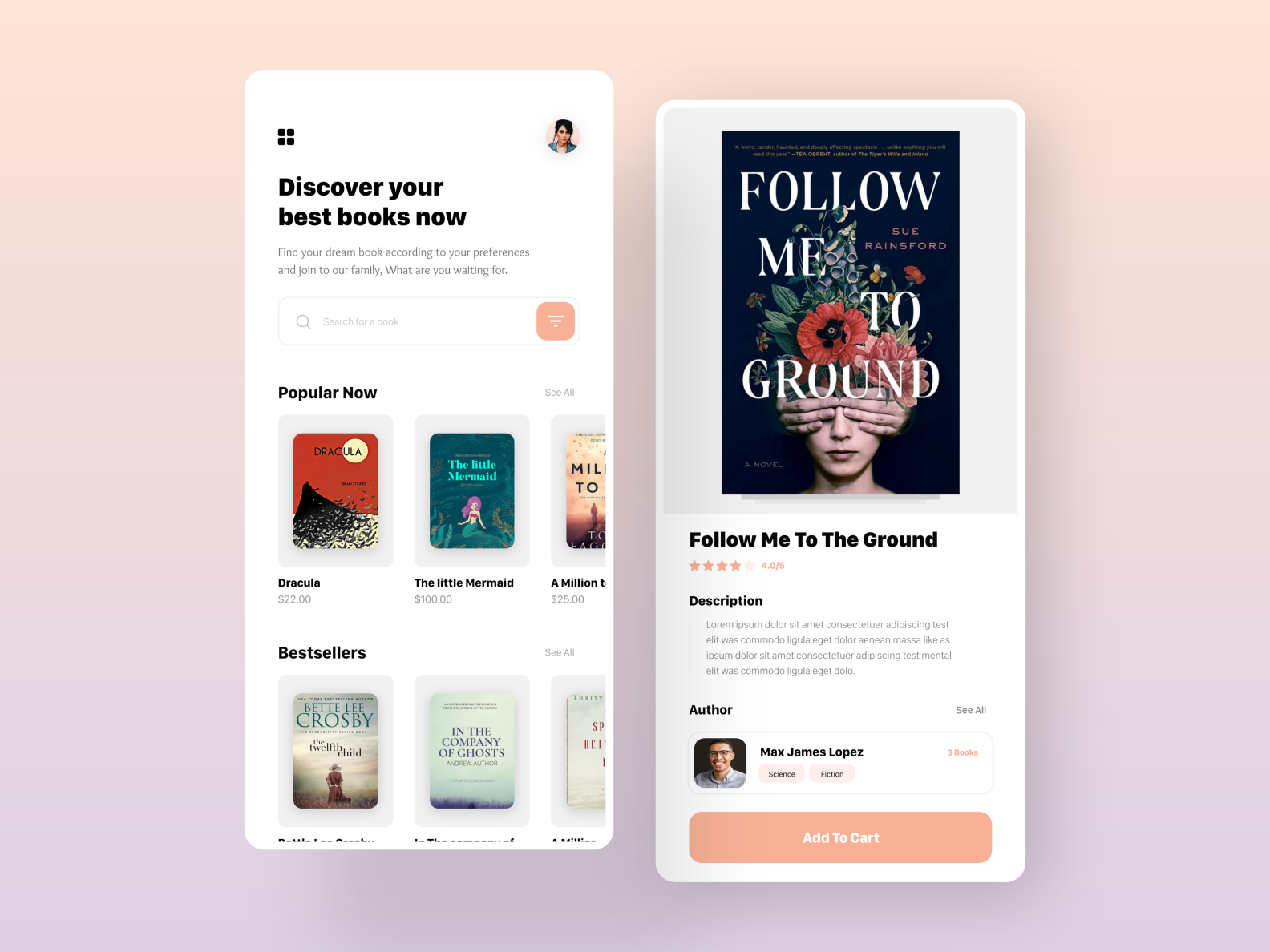 Book Store App by Oussama ELBAZ on Dribbble