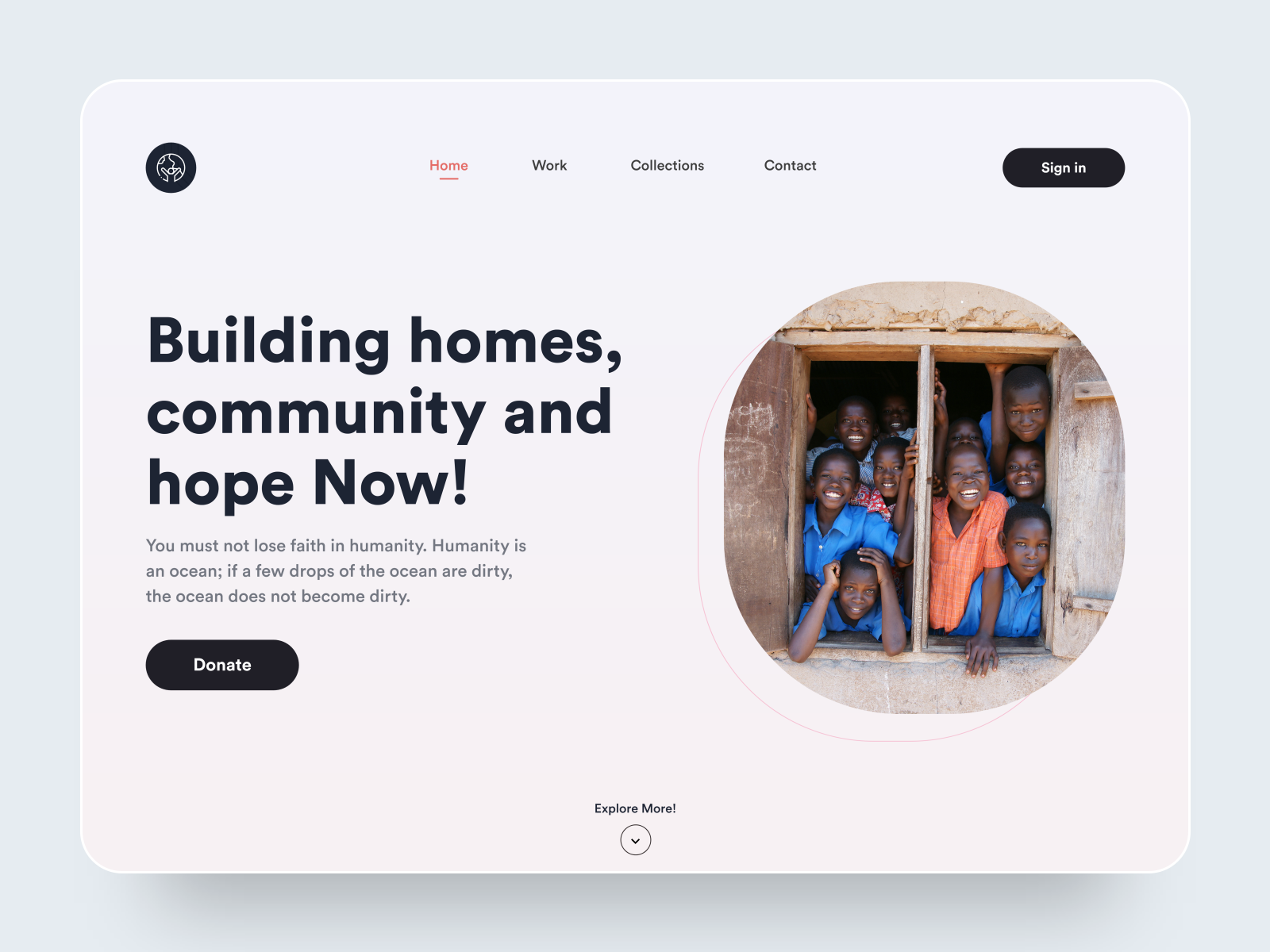 Charitable organization Website by Oussama ELBAZ on Dribbble