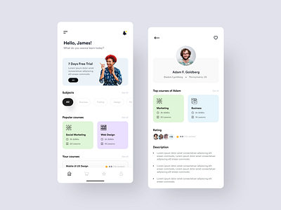 Education App by Ilya Studio on Dribbble