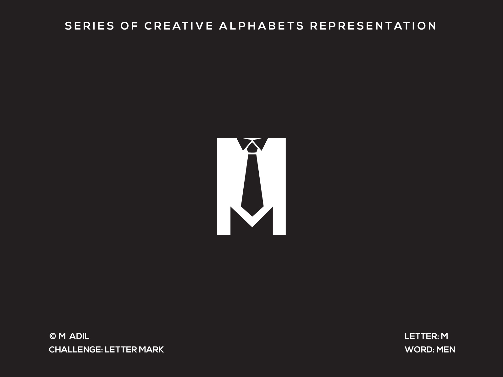 M for Men by Muhammad Adil on Dribbble