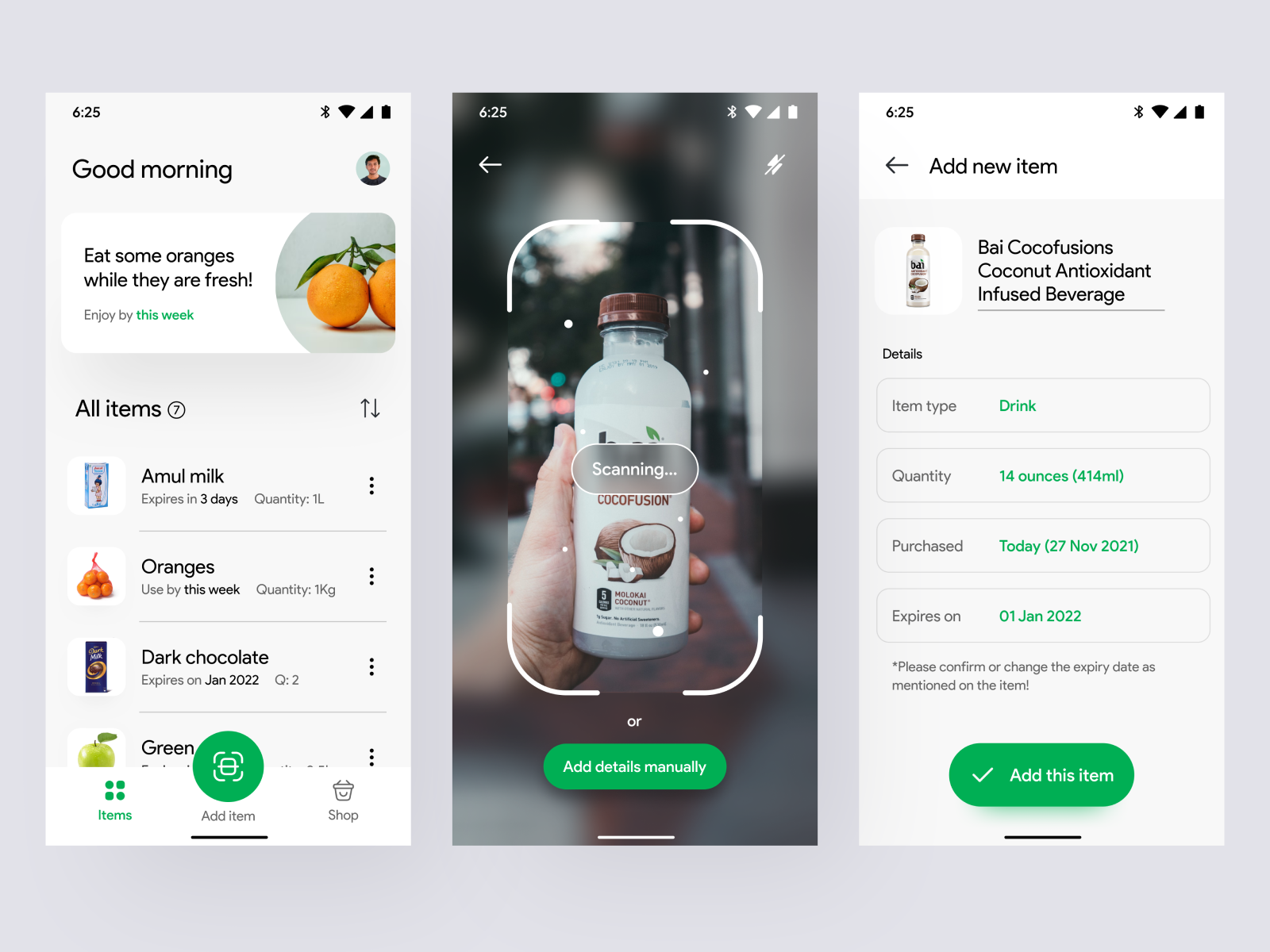 🍎 Expiry dates tracking and reminding app! by Goutham H M on Dribbble