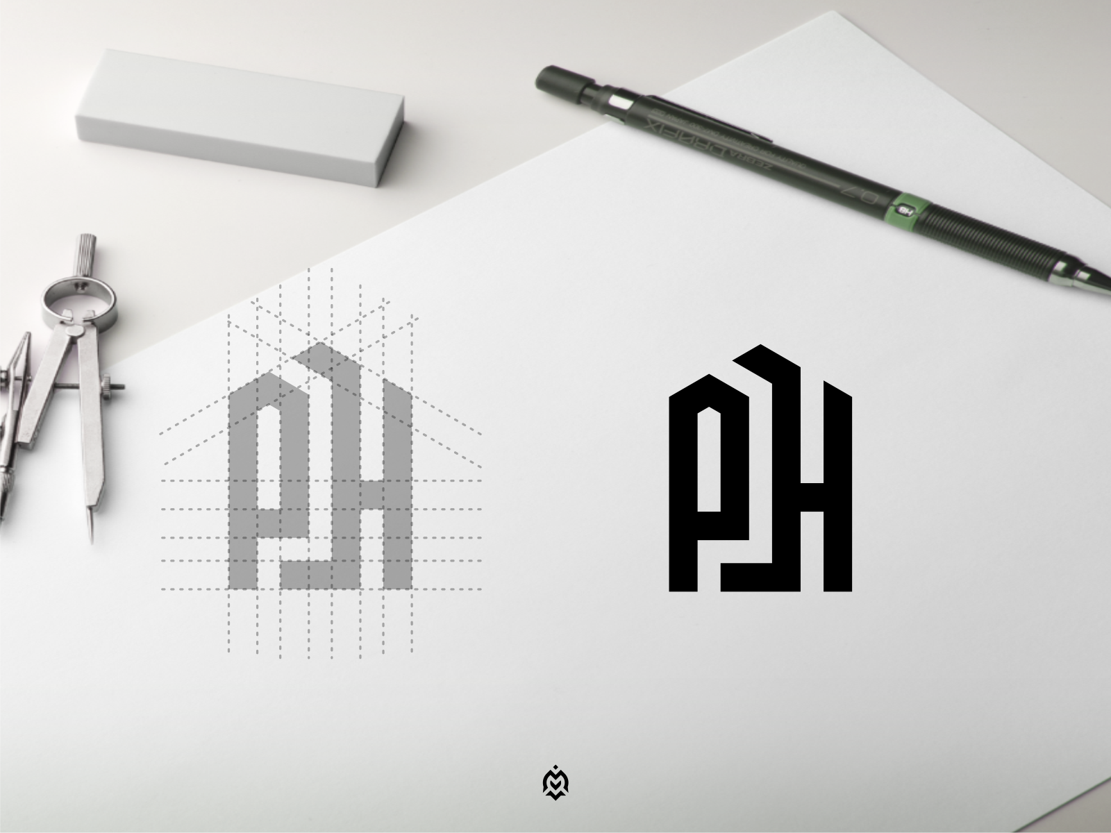 PH monogram logo concept by mbah_menirr on Dribbble
