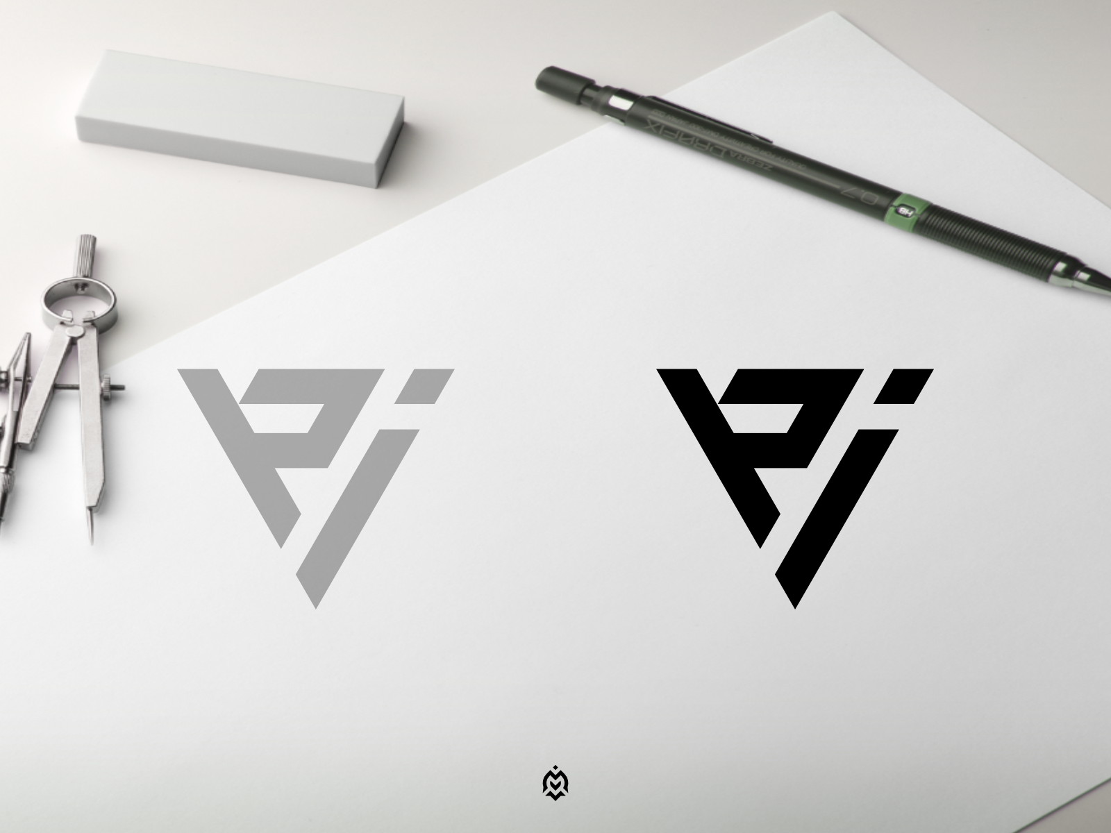 Pi monogram logo concept by mbah_menirr on Dribbble