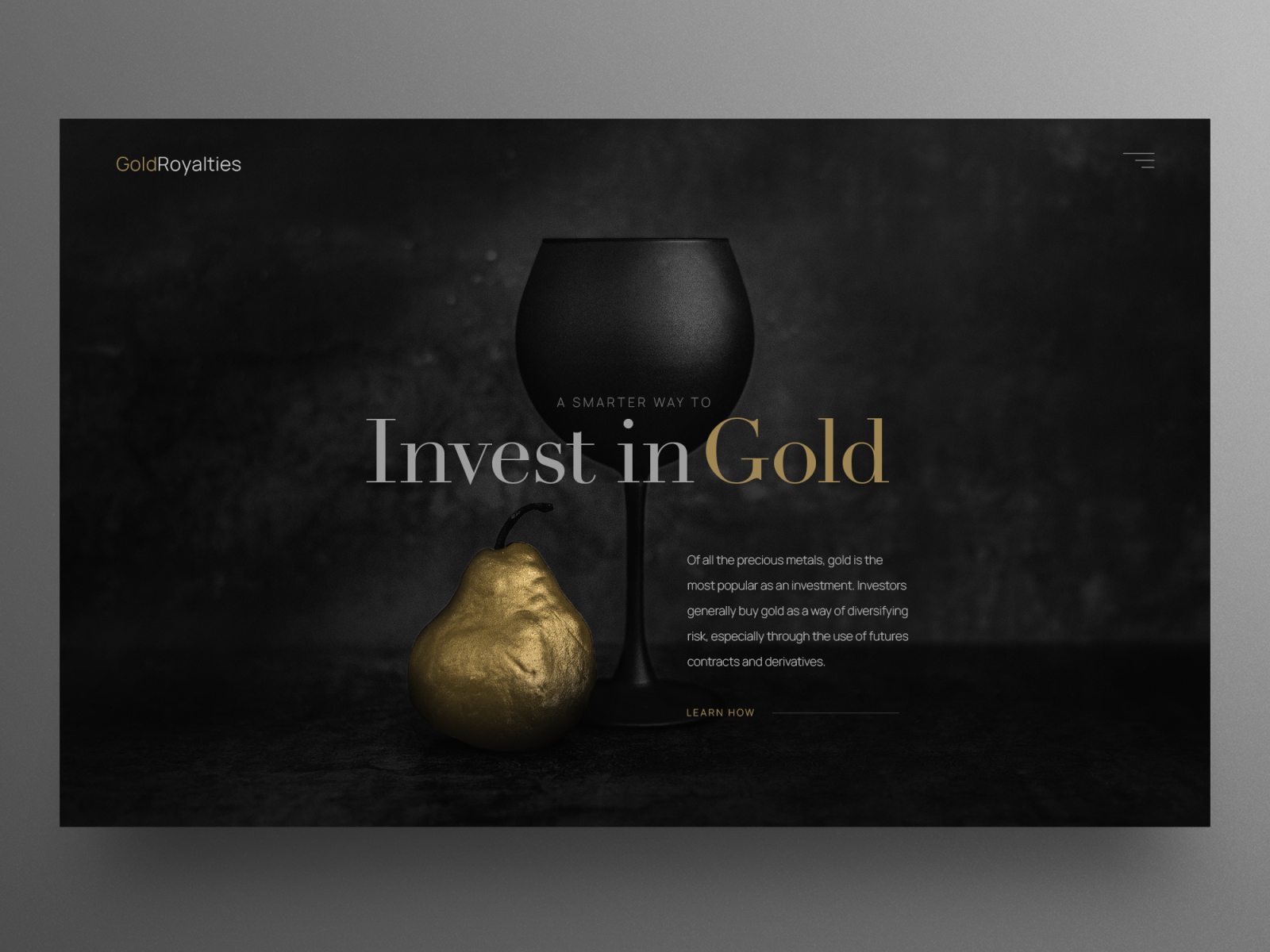 Black and Gold UI design by Goran Radeski on Dribbble