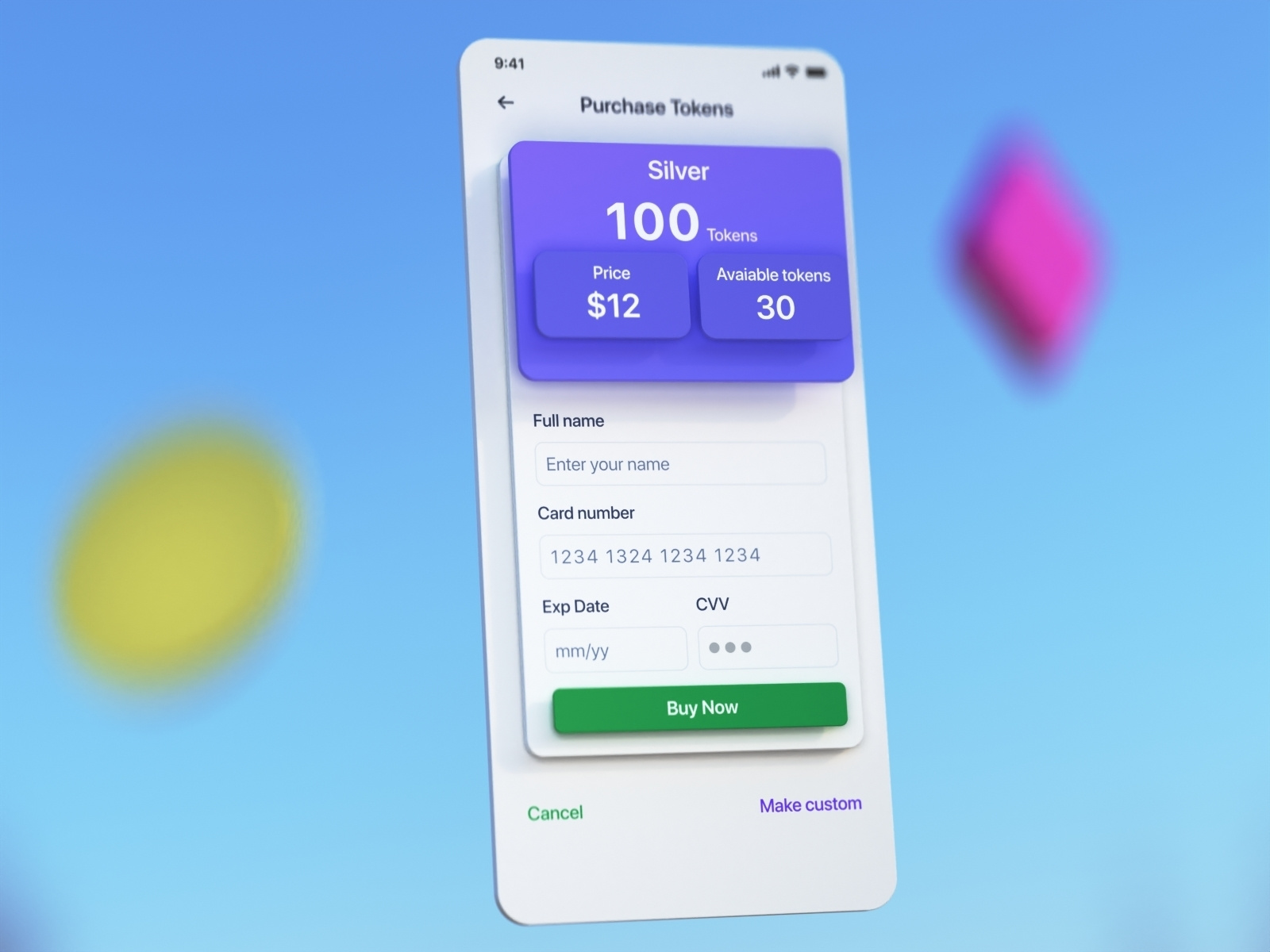 3D UI presentation by Mridul Ishat Dip on Dribbble