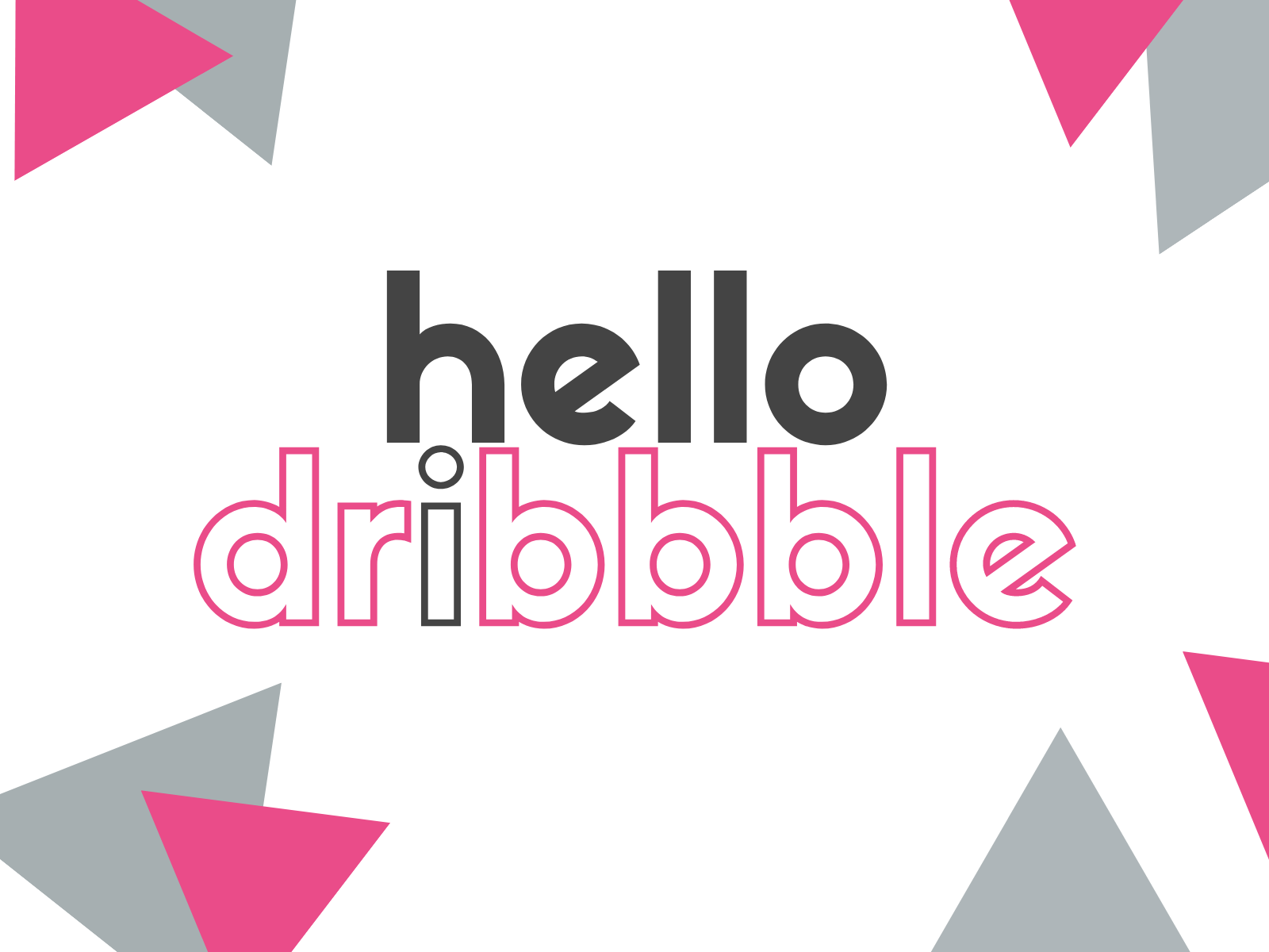 Hello dribbble. by Sagun Khatri on Dribbble