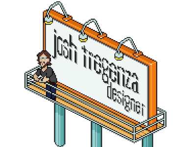 Pixel Billboard for Site by Josh Tregenza on Dribbble