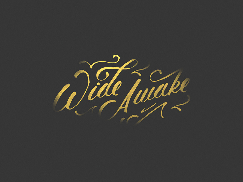 Wide Awake Script by Isaac Villanueva on Dribbble