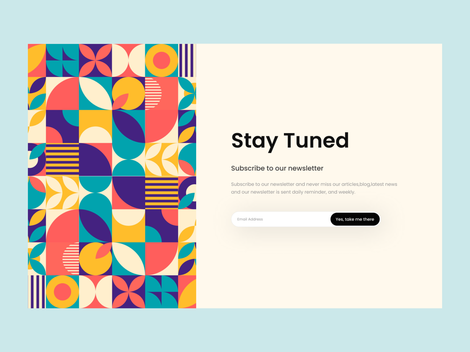 Subscribe Section UI by Bytes Technolab Inc. on Dribbble