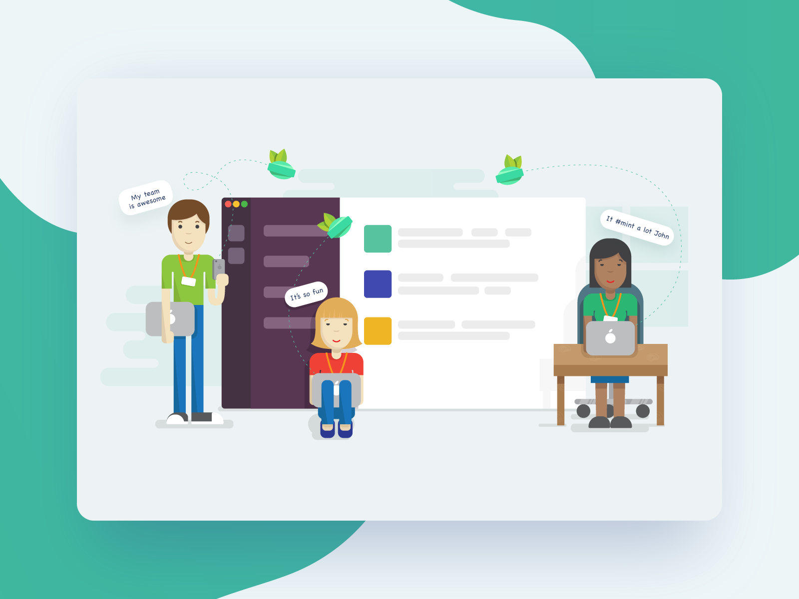 Mint App Illustration By Bitnoise On Dribbble