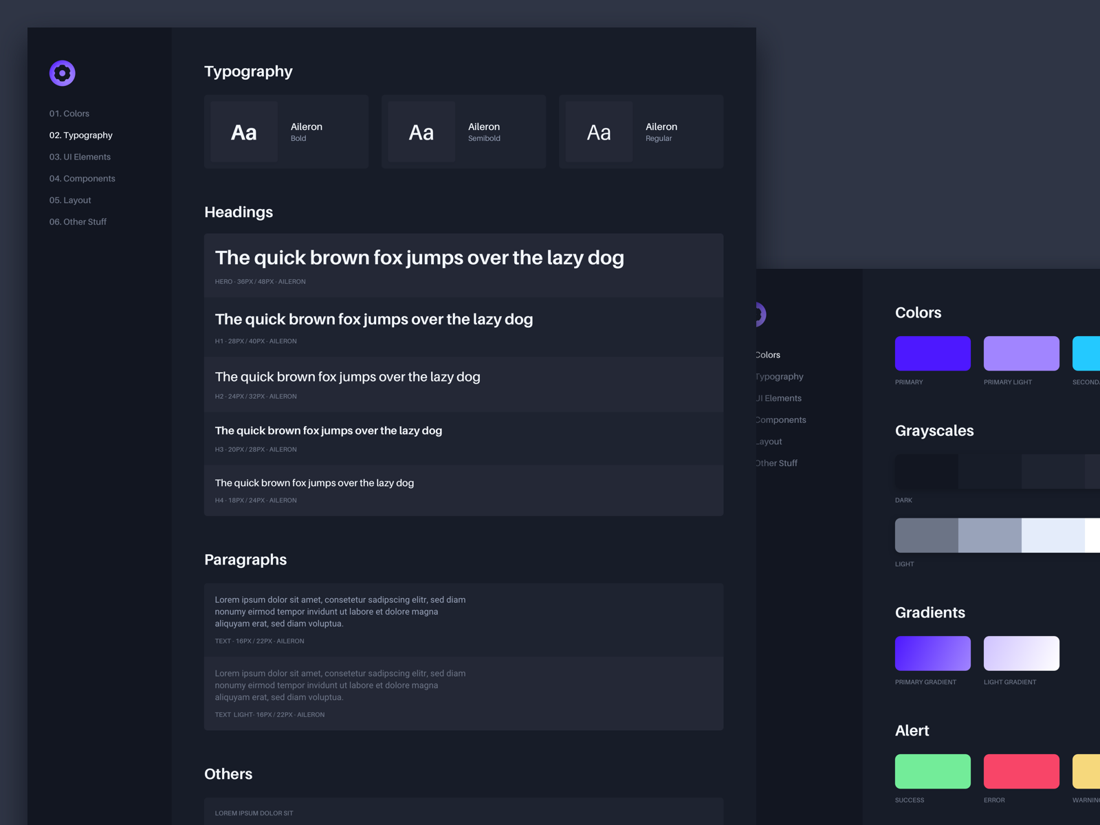 Styleguide Typography for CMS by Aaron Iker on Dribbble
