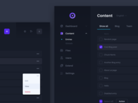 Light CMS Admin Interface by Aaron Iker on Dribbble
