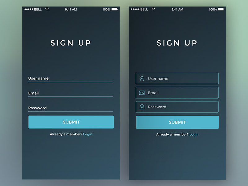 Daily UI Challenge #001 - Sign Up by Rickey An on Dribbble