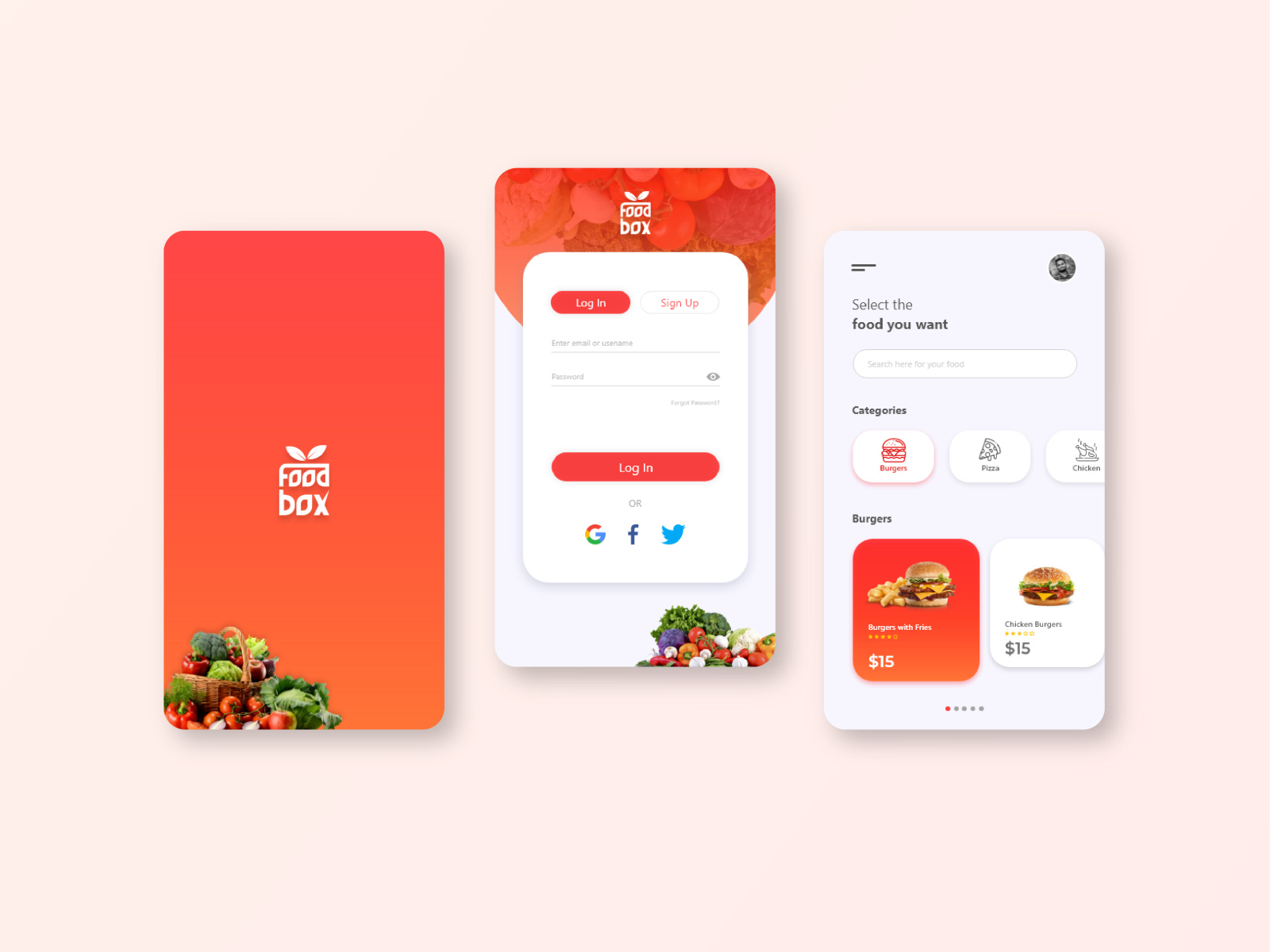 UI UX design for food app by Abdullah Bin Kamal on Dribbble
