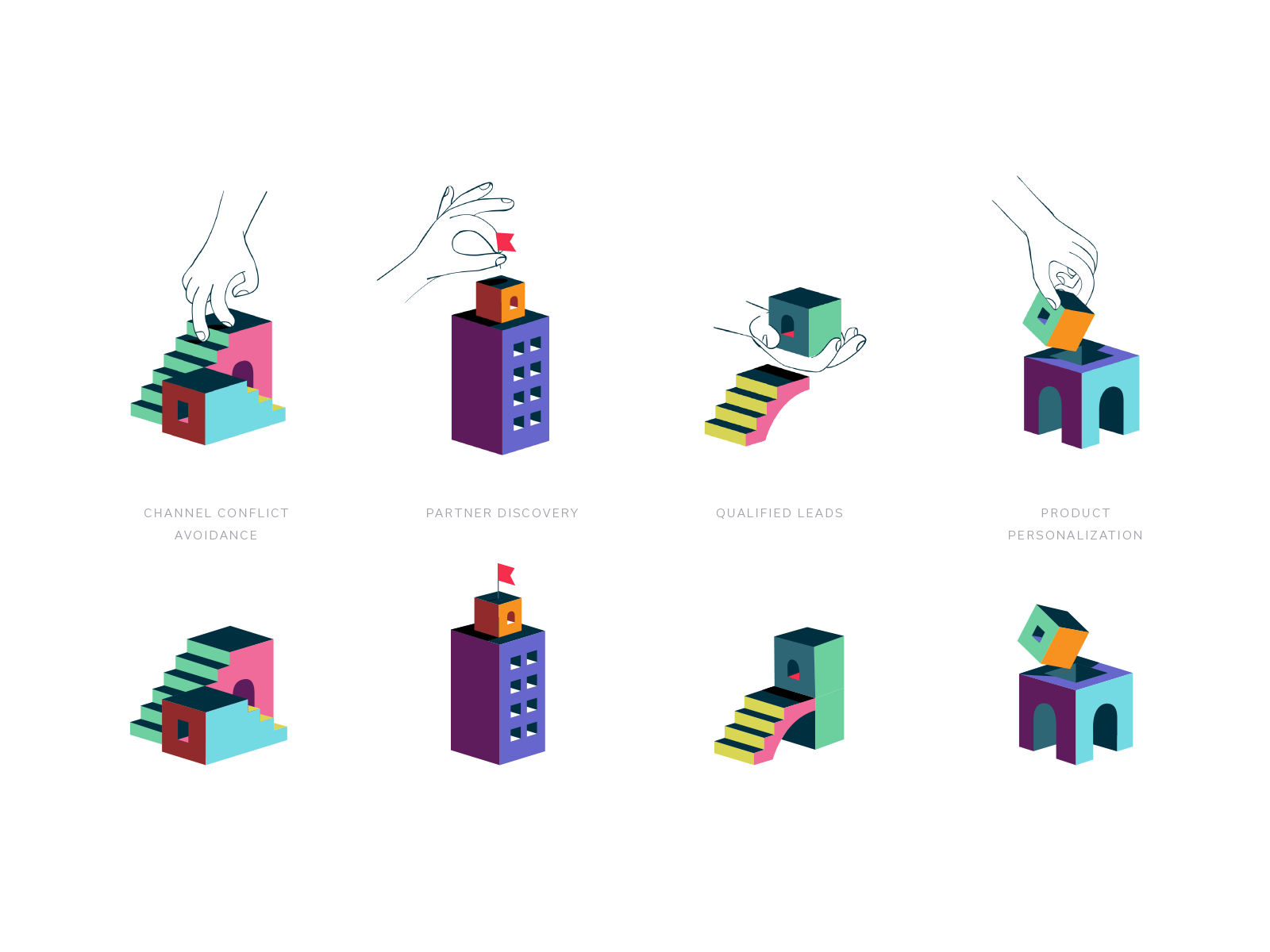 Crossbeam Illustrations by Focus Lab + Odi on Dribbble